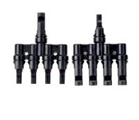 China T Branch Mc4 Solar Connector , IP68 Mc4 Male And Female Connectors for sale