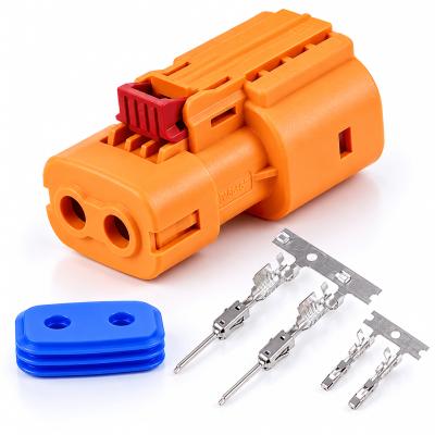 China 2-Pin EV High Voltage Interlock Connector (Straight) | RitianLink for sale