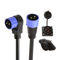 China M25 IP67 Waterproof 50A EV Charging Connector for E-Scooter & Motorcycle for sale