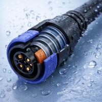 China M25 IP67 Waterproof 50A EV Charging Connector for E-Scooter & Motorcycle for sale