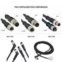 China M8 Circular 2-5PIN Male & Female IP67 Waterproof A-Coded Sensor Connector for sale