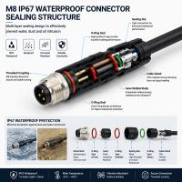 China M8 Circular 2-5PIN Male & Female IP67 Waterproof A-Coded Sensor Connector for sale