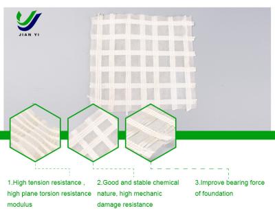 China Glass Fiber Geogrid 30-80kN/m with 150g Geotextile for Water Conservancy and Road Reinforcement for sale