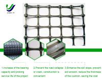 China Biaxial Plastic Geogrid for Slope Protection - 15-50 KN/m Tensile Strength, 4-5m Width Options for sale