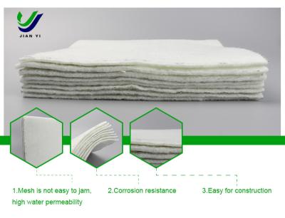 China Staple Fiber Non-Woven Geotextile 100-800g/㎡ with 2-6m Width for Filtration and Reinforcement for sale