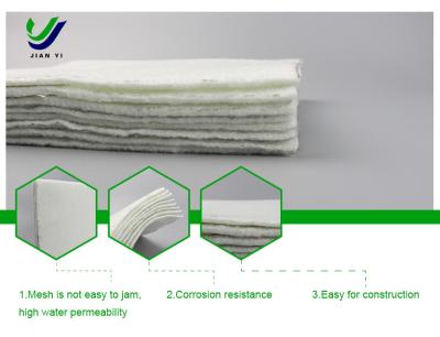 China Corrosion Resistant Staple Geotextile Fabric 100-800g/㎡ 2-6m Width for Environmental Engineering for sale