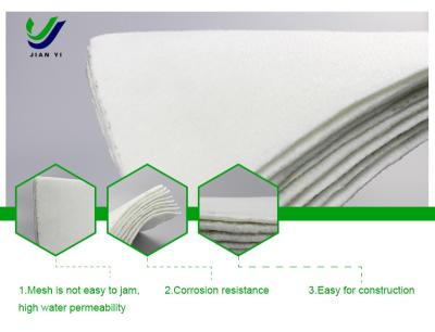 China Staple Fiber Geotextile 100-800g/㎡, 2-6m Width, 50-100m Length for Erosion Control and Soil Stabilization for sale