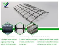 China Biaxial Plastic Geogrid 15-50 KN/m Tensile Strength for Airport & Wharf Foundation Reinforcement for sale