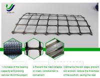 China Biaxial Plastic Geogrid 15-50 KN/m Tensile Strength for Foundation Reinforcement in 4-5m Widths for sale
