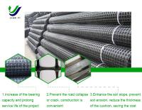 China High Strength Biaxial PP Geogrid 15-50 kN/m Tensile Strength for Soft Soil Roadbed Reinforcement for sale