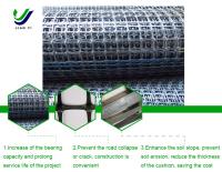 China 4m-5m Biaxial Plastic Geogrid for Slope Protection and Foundation Reinforcement - 15-50 KN/m Tensile Strength for sale