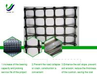 China Biaxial Plastic Geogrid 15-50 KN/m Tensile Strength for Culvert Reinforcement and Soil Stabilization for sale