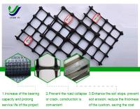 China Acid Resistant Biaxial Polypropylene Geogrid 15-50 KN/m Strength for Slope Stabilization for sale