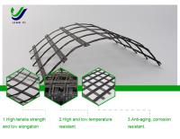 China High Strength Glass Fiber Geogrid 25-120 kN/m for Soil Reinforcement and Pavement for sale