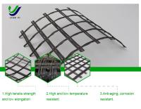 China Fiberglass Geogrid 1-6m Width 25-120kN/m for Railway Roadbed Reinforcement for sale