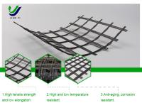 China Alkali Free Fiberglass Geogrid 1-6m Width 25-120kN Tensile Strength for Embankment Reinforcement for sale