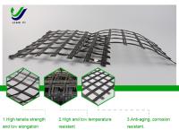 China Anti Aging Glass Fiber Geogrid 25-120 KN/m for Airport Runway Reinforcement for sale