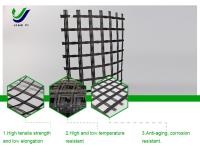 China Glass Fiber Geogrid for Railway Roadbed Slope Protection 25-120 KN/m Tensile Strength for sale