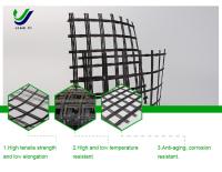 China High Strength Glass Fiber Asphalt Geogrid 12-50mm Grid Size 25-120kN/m Crack Prevention for sale