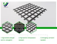 China Fiberglass Geogrid 25-120 kN/m for Asphalt Pavement Crack Prevention for sale