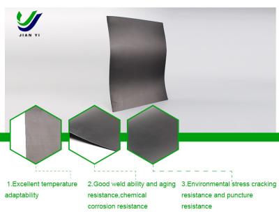 China HDPE Geomembrane 0.3-3.0mm Thickness with 700% Elongation for Landfill and Mining Applications for sale