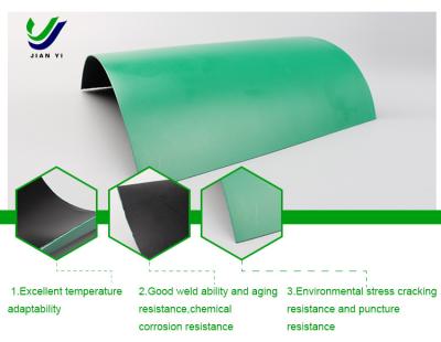 China High Strength HDPE Geomembrane 0.939g/cm3 Density for Tailings Ponds and Landfills - 0.30mm to 3.00mm Thickness for sale