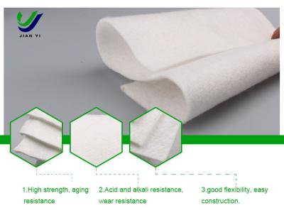 China Corrosion Resistant Long Fiber Geotextile 100-800g/㎡ with 230°C Temperature Resistance for Civil Engineering for sale
