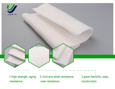 China High Tensile Strength Long Fiber Geotextile 4.5-40KN/m with 100-800g/㎡ Weight for Civil Engineering for sale