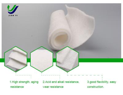 China Long Fiber Geotextile Roll 100-800g/m² for Beach Embankment and Harbor Pier Reinforcement 1.0-6.6m Width for sale