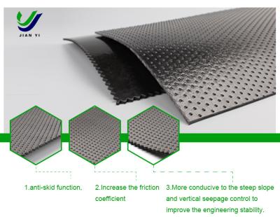China Rough HDPE Geomembrane 0.30-3.00mm Thickness for Landfill and Tailings Storage Applications for sale