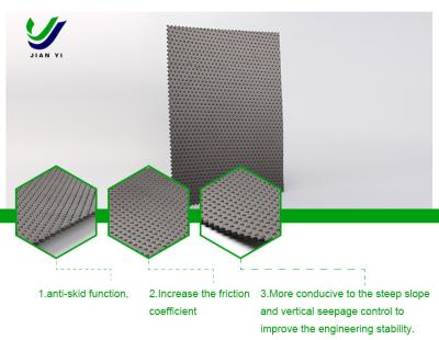 China 1.5mm Textured HDPE Geomembrane for Landfill and Slope Engineering with 4-8m Width Options for sale