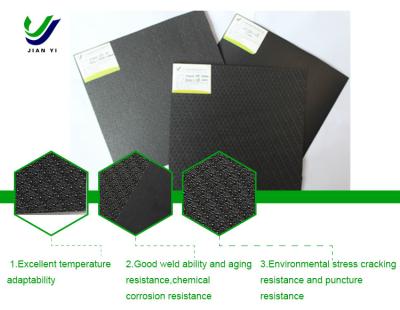 China HDPE Column Point Rough Surface Geomembrane 0.30-3.00mm Thickness for Slope Anti-Seepage and Landfill Applications for sale