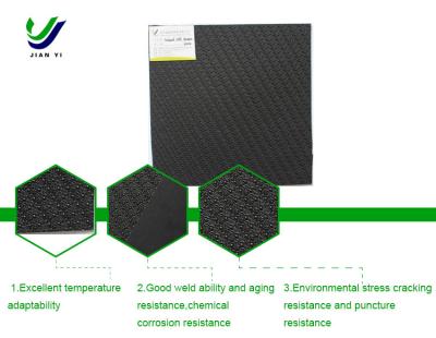 China HDPE Column Point Rough Surface Geomembrane 0.30-3.00mm Thickness for Corrosion and Seepage Resistance for sale