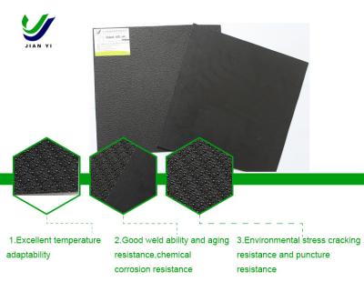China Column Point Rough HDPE Textured Geomembrane 0.75-3.00mm Thickness with 4-8m Width for Slope Anti-Slip for sale