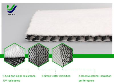 China Three Dimensional Composite Drainage Network Geosynthetic Material 750-1800 g/m² with 8-14 KN/m Tensile Strength for sale