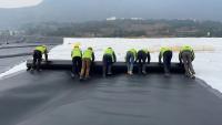 China HDPE Smooth Geomembrane 1.5mm Thickness UV Resistant for Tailings Dam and Landfill Seepage Prevention for sale