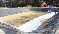 China Textured HDPE Geomembrane 1.5mm for Mine Slope Anti-Seepage with UV Resistance for sale