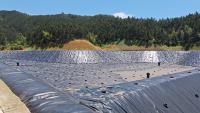 China HDPE Geomembrane 1.5-3.0mm for Gloss Adjustment Pond Chemical Resistant Liner for sale