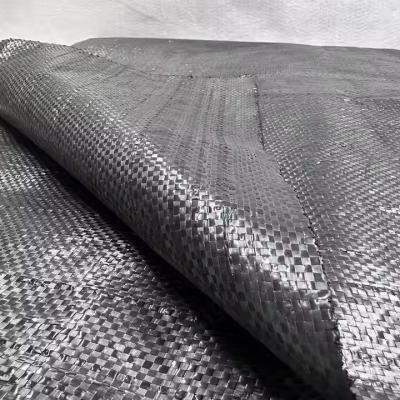 China Black Polypropylene Woven Geotextile 2-6m Width with 2500-3800 N/5cm Tensile Strength for Civil Engineering for sale