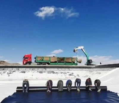 China Smooth Surface Black HDPE Geomembrane for Tailings Pond Containment Environmental Protection for sale