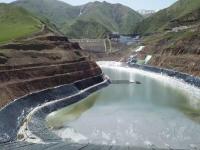 China Acid Alkali Resistant HDPE Geomembrane Liner 1.5mm 2.5mm for Tailings Management for sale