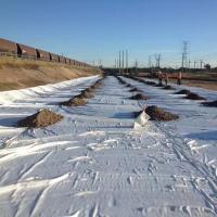 China Black Woven Geotextile Fabric 2-6m Width with 25-55 kN/m Tensile Strength for Soil Stabilization for sale
