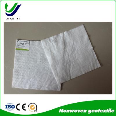 China UV Resistant White Short Fiber Geotextile 150g/m2 for Soil Stabilization and Earthworks for sale
