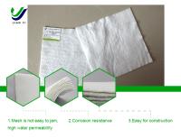 China UV Resistant White Short Fiber Geotextile 150g/m2 for Soil Stabilization and Earthworks for sale