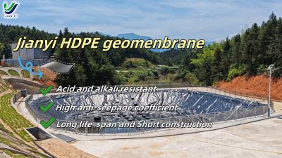China HDPE Smooth Geomembrane 0.3mm-3.0mm for Landfill Containment and Wastewater Lining for sale
