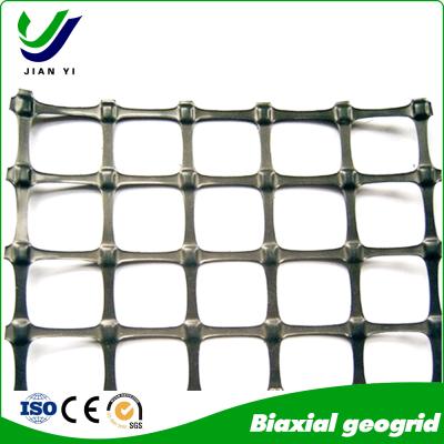 China Biaxial Plastic Geogrid 30kN Bidirectional Reinforcement UV Resistant for Foundation Engineering for sale