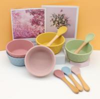 China Eco Friendly Unbreakable Toddler Suction Bowl Spoon And Fork Feeding Set Food Grade for sale