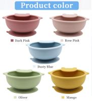 China Unbreakable Soft Baby Tableware Set Heat Resistant Microwave Safe Silicone Bowl Spoon Fork for sale