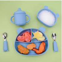 China Eco Friendly Silicone Bib And Bowl Set Food Grade Baby Silicone Feeding Set for sale