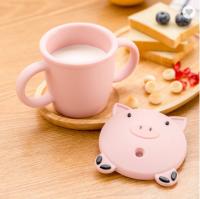China 100% Food Grade OEM Silicone Baby Cups 240ml With Straw Lid for sale